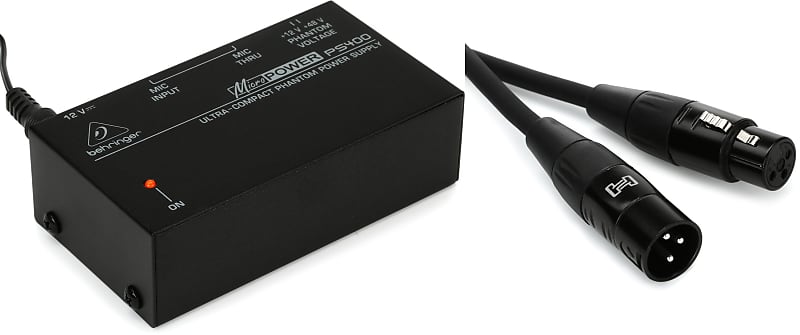 Behringer MicroPower PS400 Phantom Power Supply Bundle with | Reverb