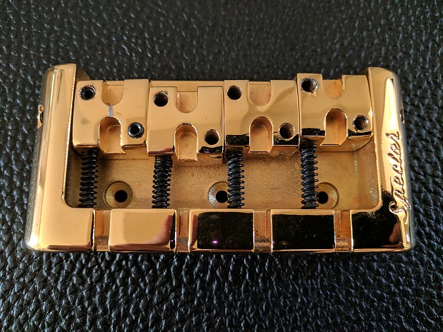 Spector 4-String Gold Replacement Bass Bridge - Fits Euro | Reverb