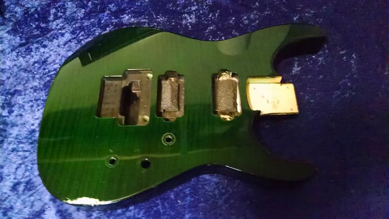 1996 Jackson Dinky Green Flamed Maple Body | Reverb