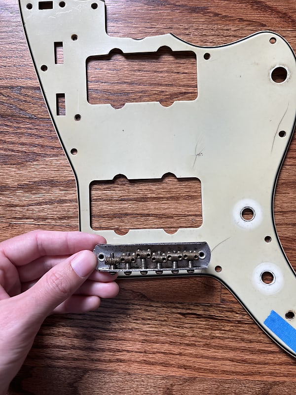 1960s Fender Jazzmaster 3-ply Mint Pickguard Scratchplate and | Reverb