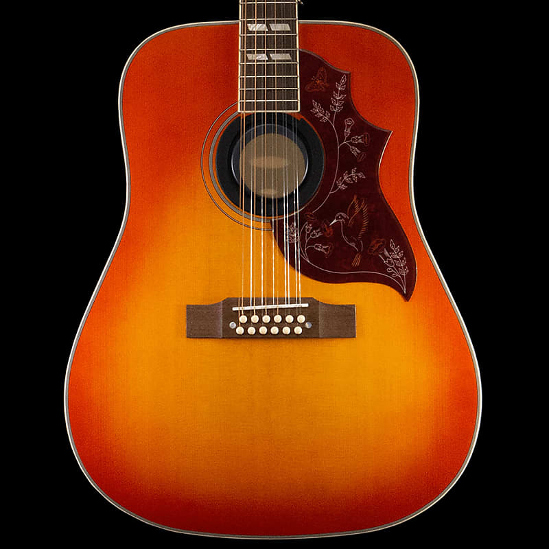 Epiphone IBG Hummingbird 12-String Guitar in Aged Cherry | Reverb UK