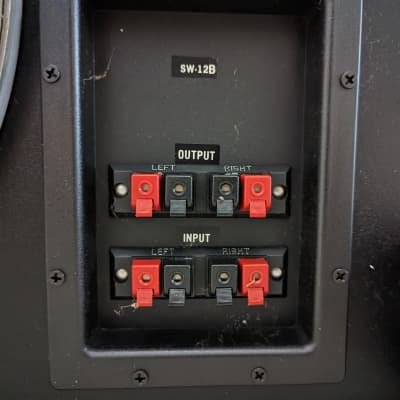 Cerwin-Vega SW-12B Wood Grain passive subwoofer with stereo | Reverb