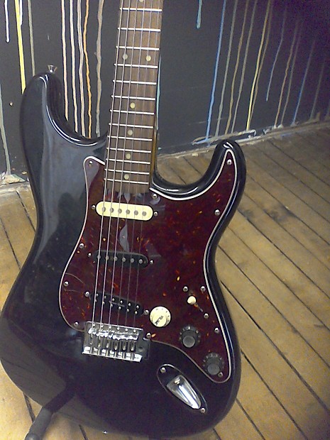 custom strat body 2015 black | Reverb