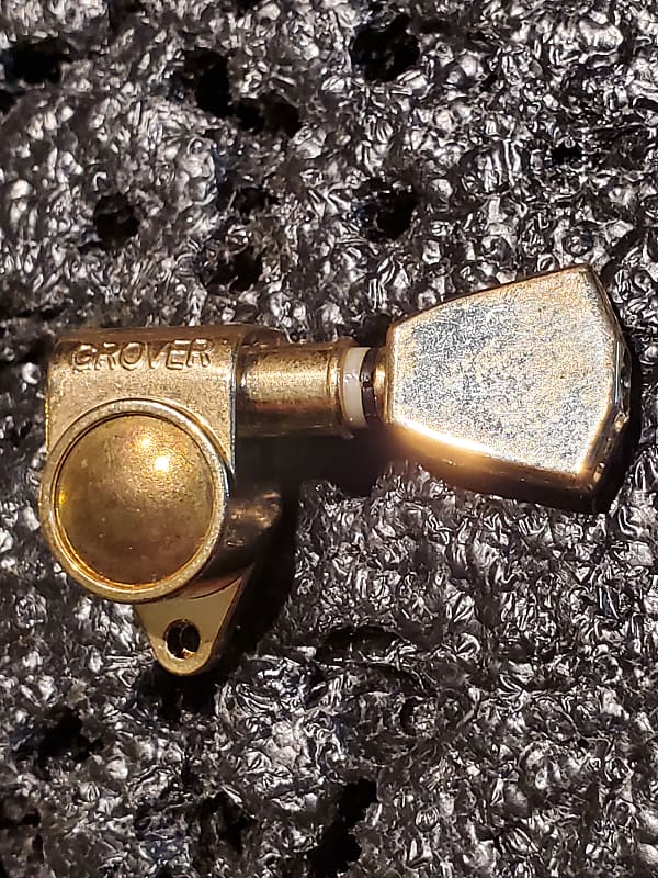 (#T438) Grover Die-Cast Gold Tuner With Ferrule And Washer | Reverb