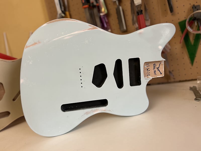 Relic Daphne Blue Alder T-Master Guitar Body - Nitro Finish | Reverb