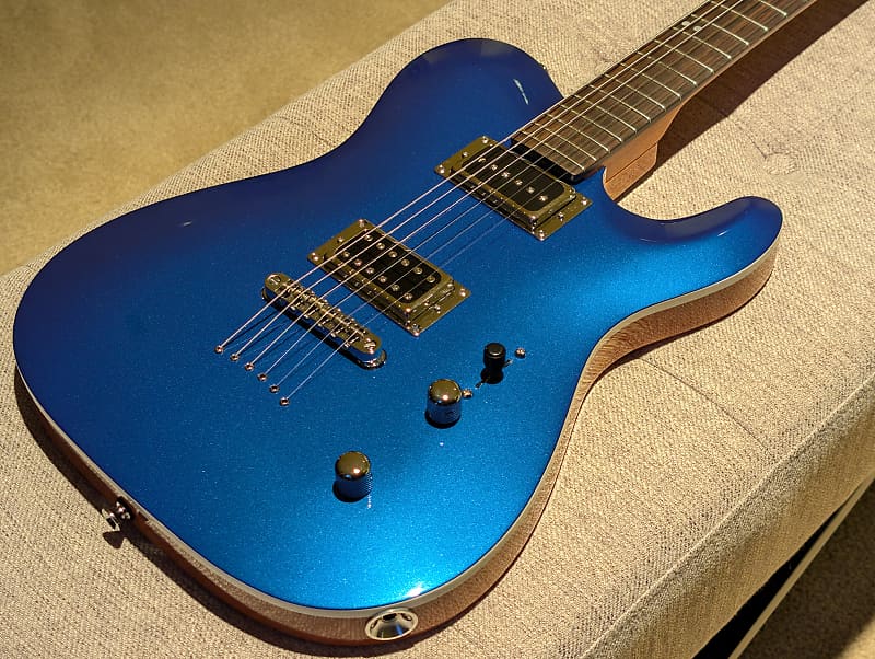 Warmoth Carved Top Tele with Duesenberg Pickups and Hinnant | Reverb