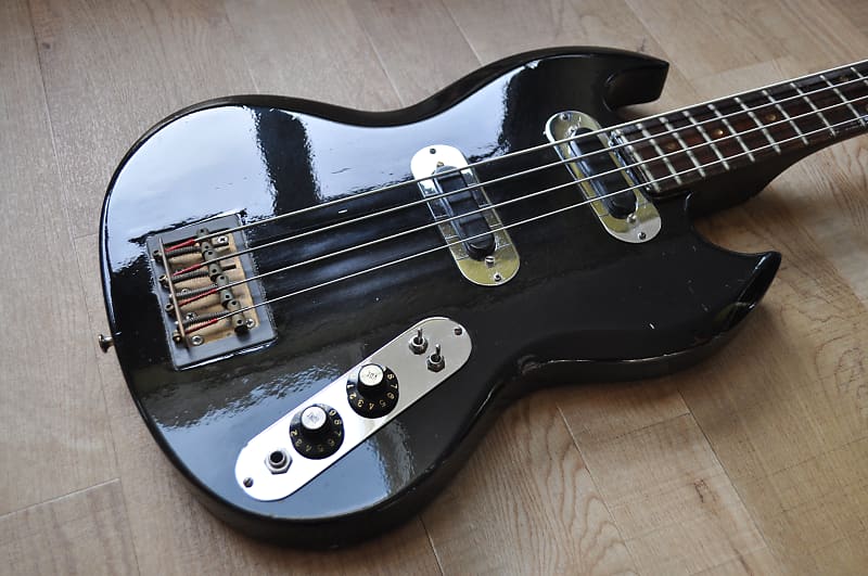 Gibson SB400 Bass Guitar, 1972, Black | Reverb
