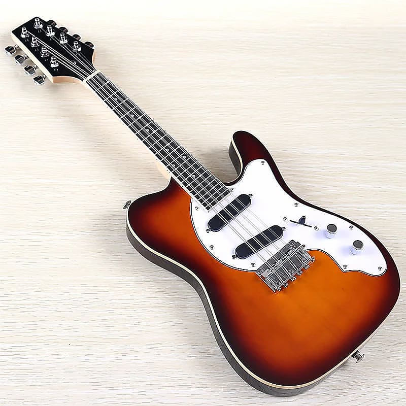 Sunburst 8 String Electric Mandolin Guitar, Basswood | Reverb España
