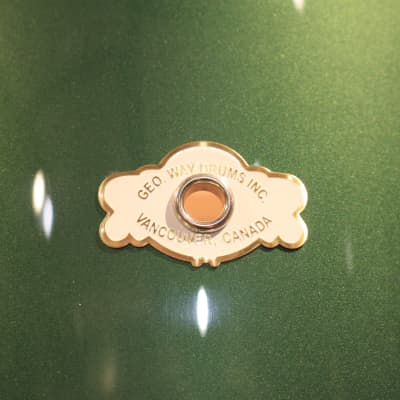 George Way ¨Tuxedo¨ Studio Drum Set K Green Gloss Lacquer | Reverb