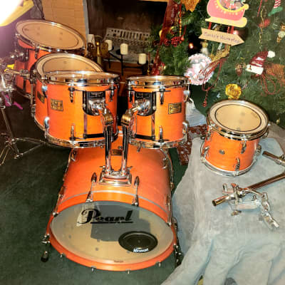 Pearl MASTERS CUSTOM EXTRA MAPLE 90s - LIQUID AMBER | Reverb