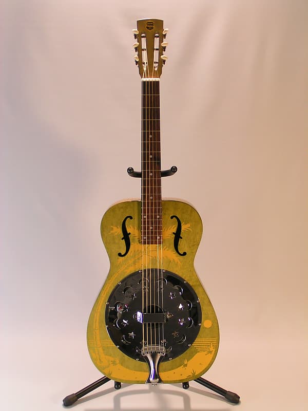 Dobro bois manche carré model Hula Blues de 1987 | Reverb