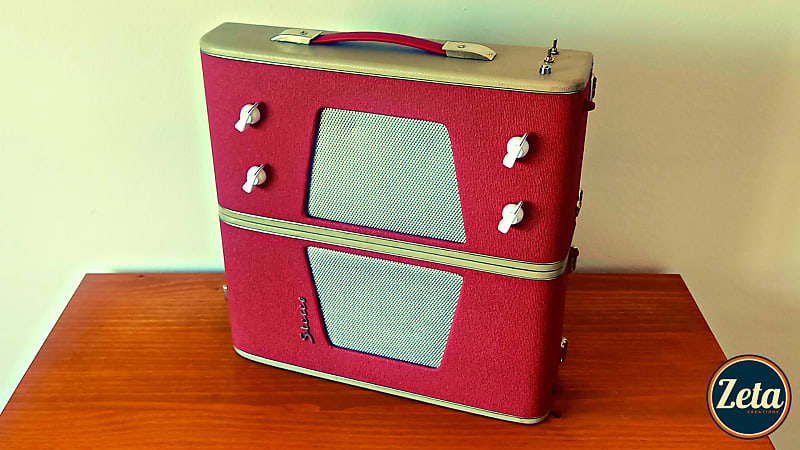 "DOUBLE TROUBLE T" Portable guitar amp with built in tremolo | Reverb
