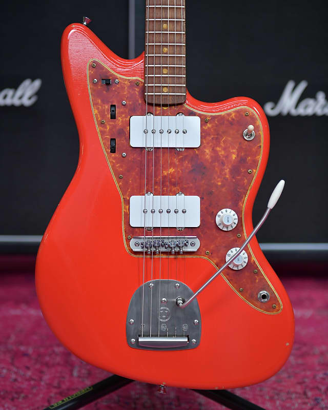 Noizemaker Jazzmaster Fiesta red Spitfire Tortoise Shell | Reverb