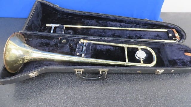 Conn Director Brass Trombone, USA, with case and mouthpiece | Reverb