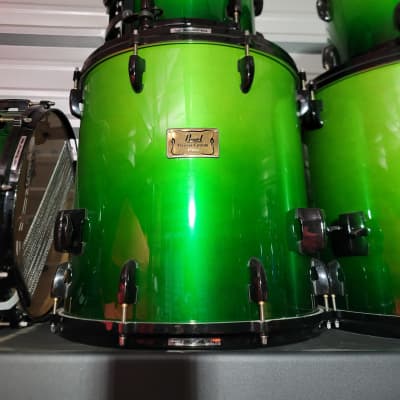 Pearl MMX MASTERS CUSTOM 5 PC KIT - Emerald Fade Lacquer | Reverb