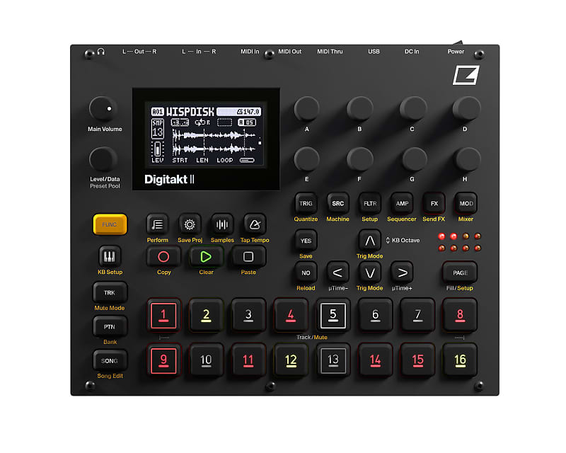 Elektron Digitakt MKII Digital Drum Computer and Stereo | Reverb