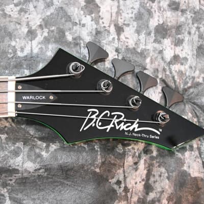 B.C. Rich Warlock NJ Neck Thru Series 2000's - Green | Reverb
