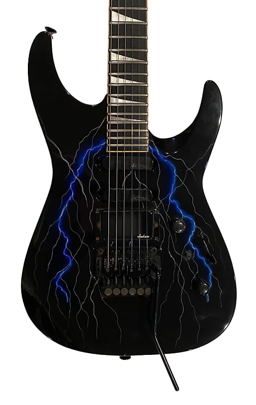 Jackson USA Dinky - 1991 - Lightning Bolt Graphic w/ OHSC - | Reverb