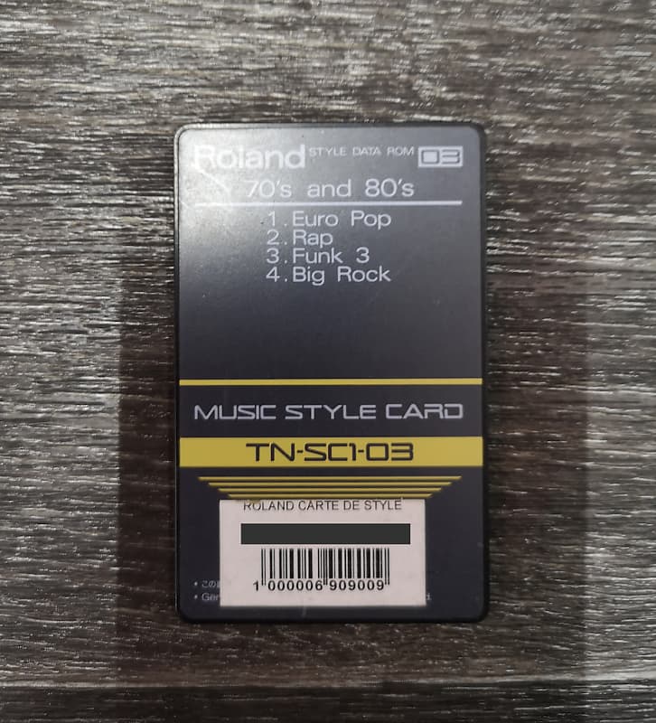 Roland TN-SC1-03 70s and 80s Music Style Card | Reverb