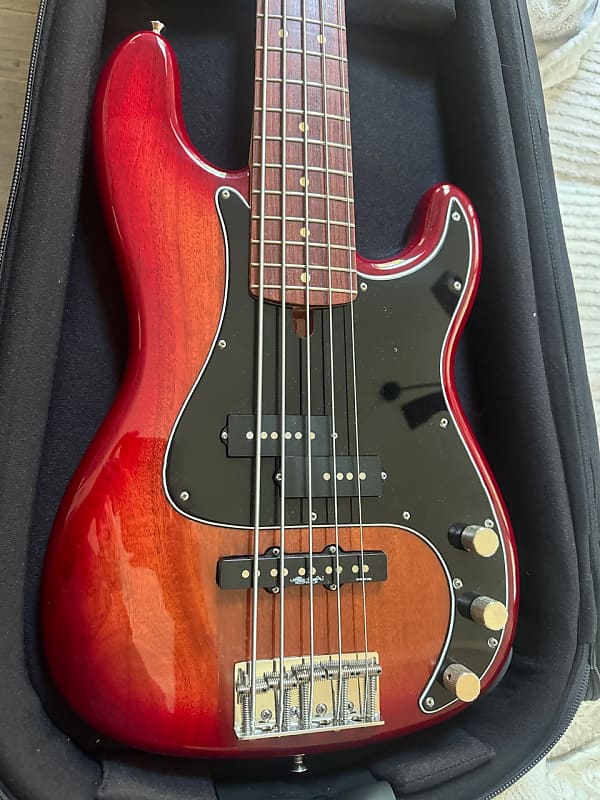 Alleva Coppolo KPB5 Custom Modified PJ - Cherry Burst | Reverb