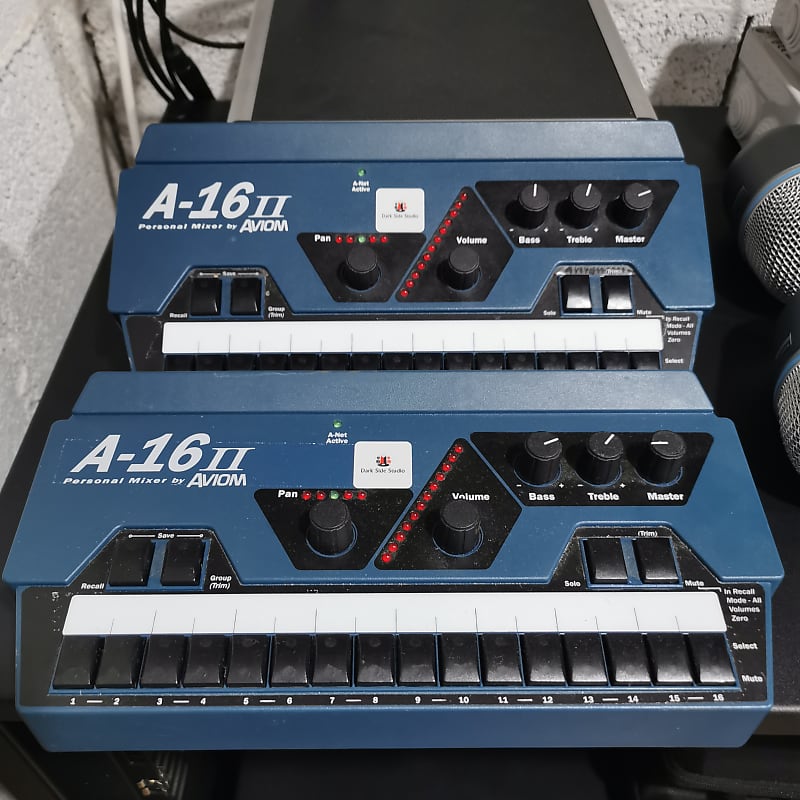 2 Aviom A-16II Personal Mixer | Reverb
