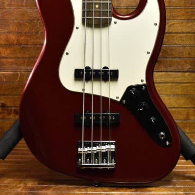 Squier Contemporary Jazz Bass, Dark Metallic Red | Reverb
