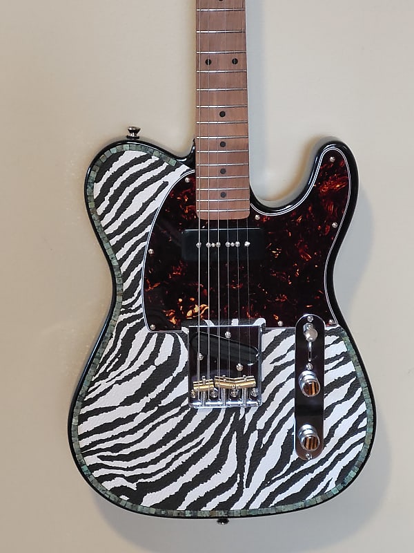 Custom Designed & Crafted Zebra Tolex Tele Style w/Roasted | Reverb