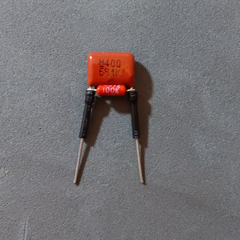 TREBLE BLEED "DarkArt JS.75" 680pF Poly Film capacitor, 100K | Reverb