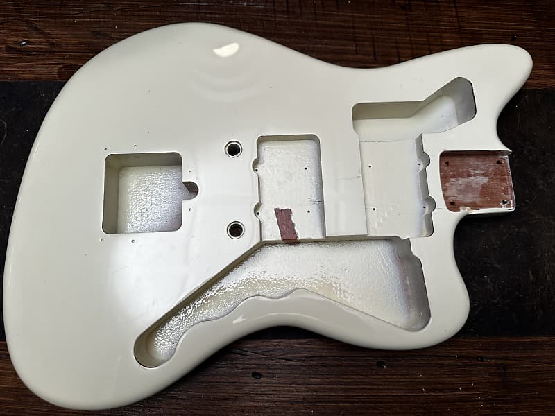 Mulholland Mod Jazzmaster body, Olympic white | Reverb