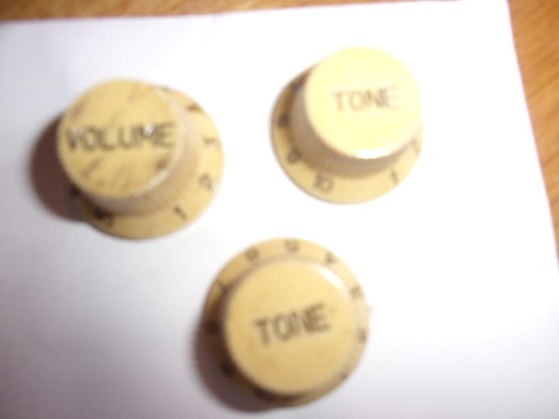 Lot of 3 Relic Vintage Knobs Electric Guitar Volume 2 x Tone | Reverb