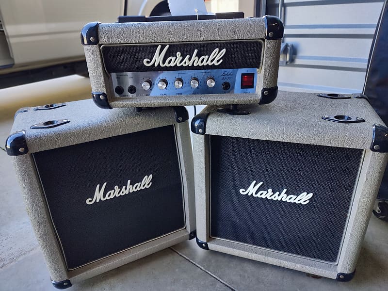 Marshall Jubilee 25 - 50 Mini Stack Late 80's Grey/Silver | Reverb