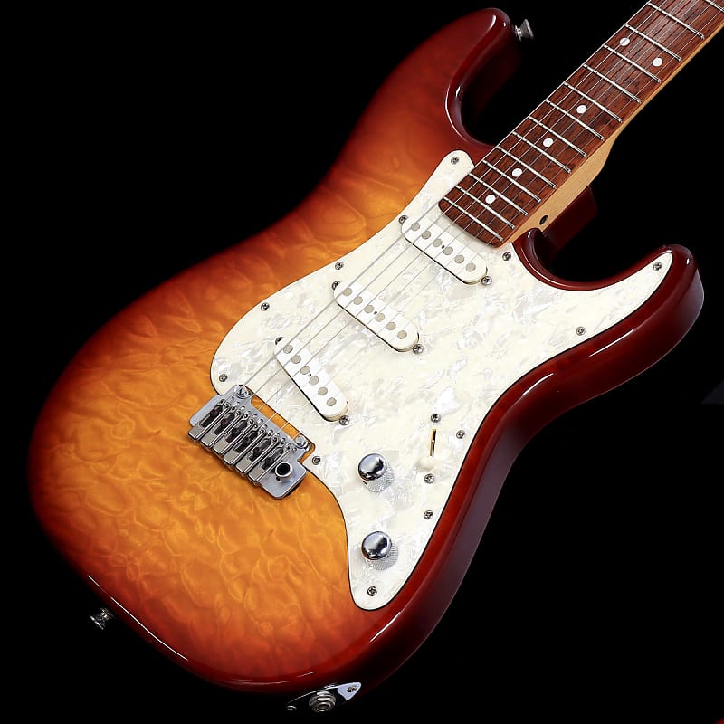 Moon ST Type Warmoth Body Harmonic Design Pickups 1998 [SN | Reverb