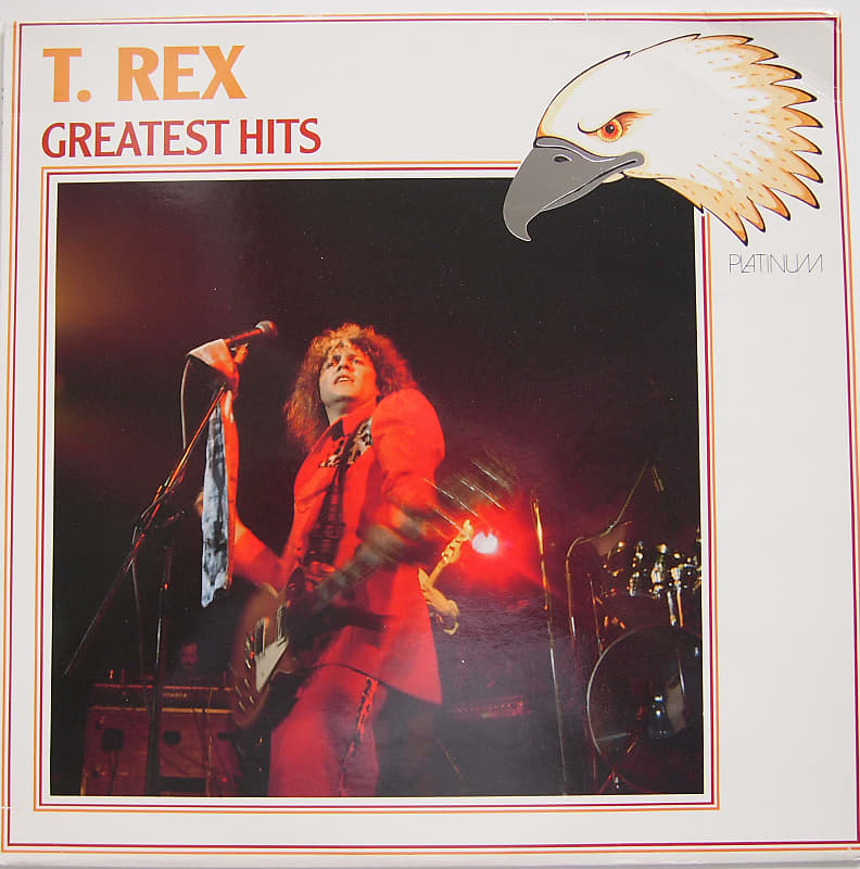 1981 T Rex Greatest Hits LP Platinum Records Marc Bolan | Reverb