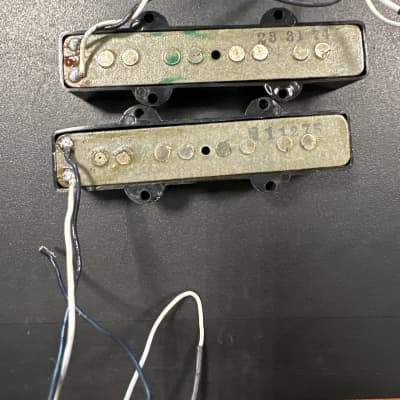Fender Jazz Bass Pickups 1974-1975 - with covers | Reverb