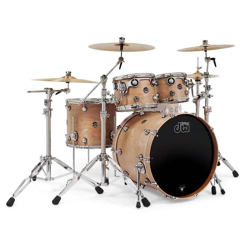 DW Performance Series 4-piece Shell Pack - Natural Satin Oil | Reverb