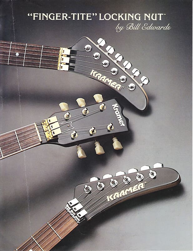 Kramer- "Finger-Tite" Locking Nut, promotional cut-sheet | Reverb