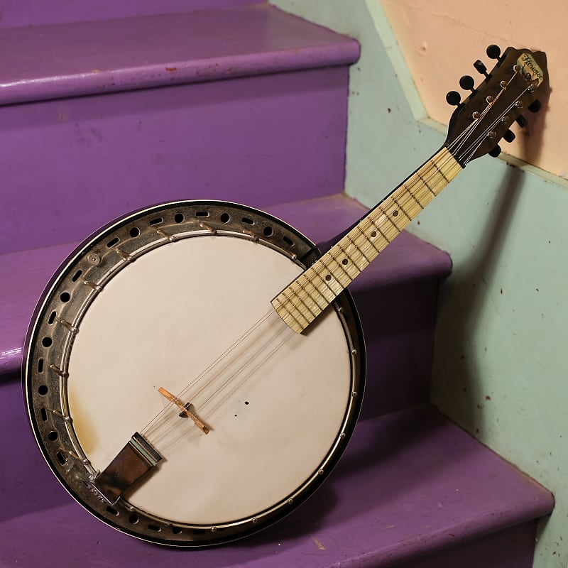 1930s Kay-made Florence Resonator Banjo Mandolin (Banjolin, | Reverb