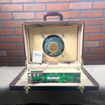 SawBox Briefcase Portable Amplifier - Brown Leather | Reverb