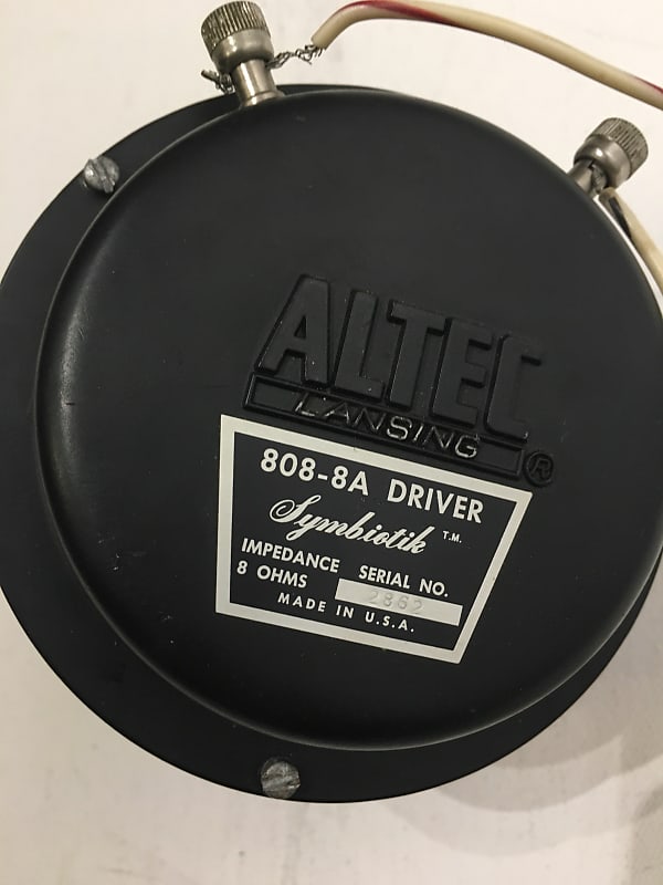 Altec Lansing 808-8A driver (pair), 511A horn (pair), N801-8A | Reverb
