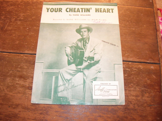 Hank Williams Your Cheatin' Heart Sheet Music | Reverb