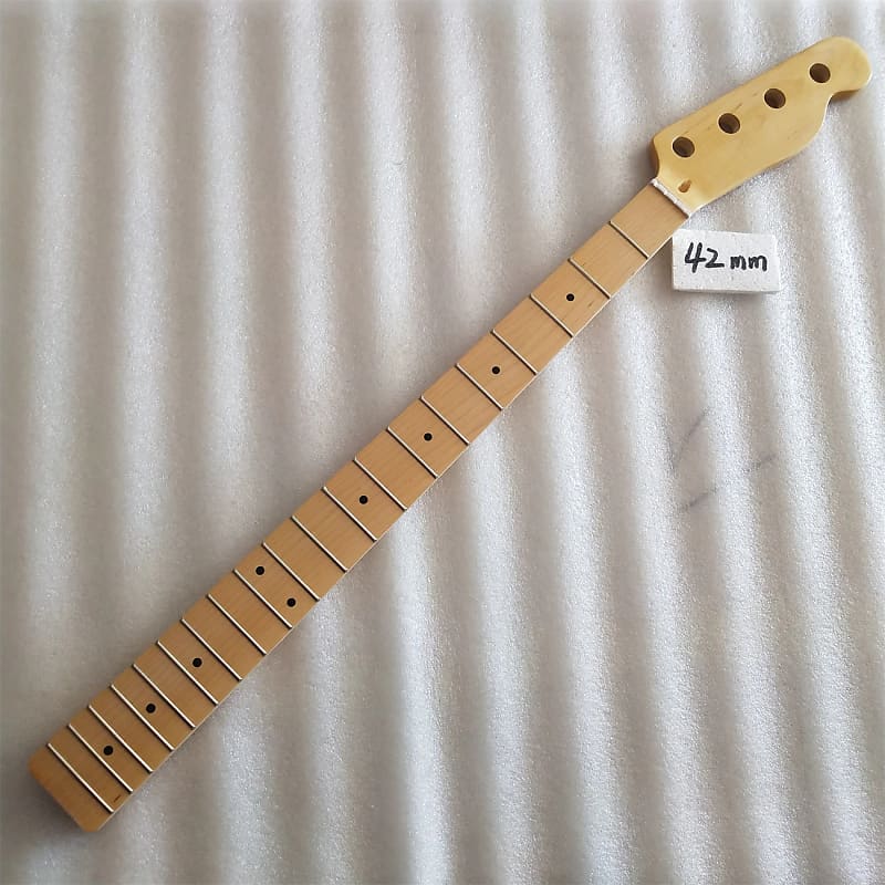 Gloss Natural Finish 4 String Bass Neck, 20 Frets Fingerboard | Reverb