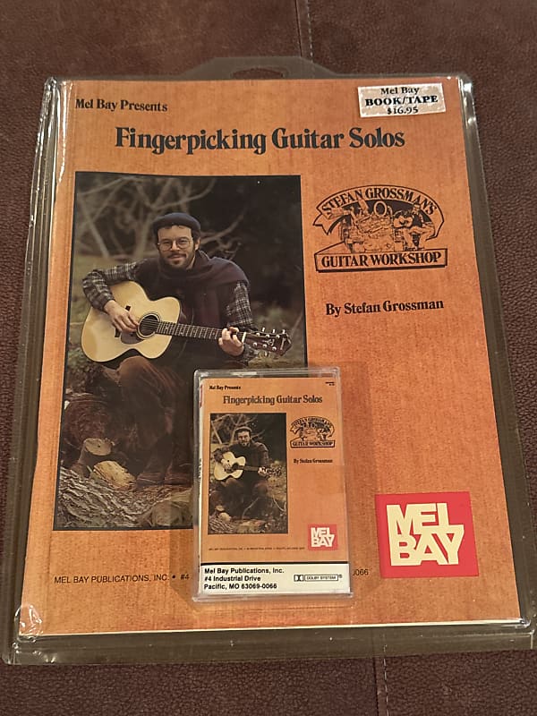 1990 NOS Mel Bay Fingerpicking Guitar Solos Book/Tape | Reverb