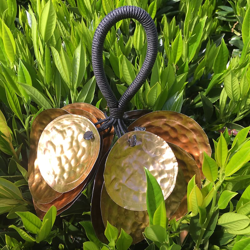 Upcycled Percussion - Hammered Metal Hand Rattle / Shaker | Reverb