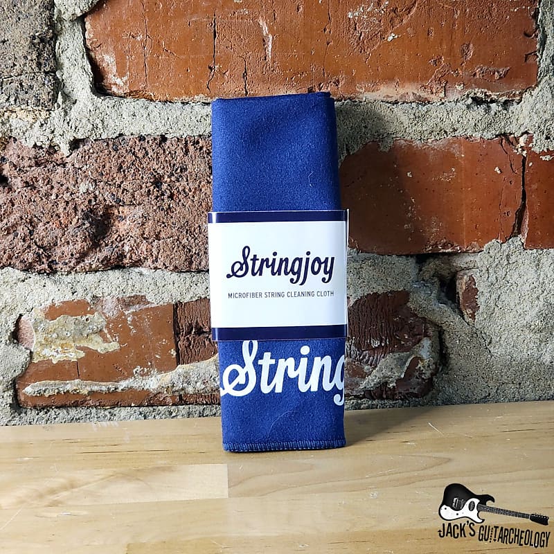 Stringjoy Microfiber String Cleaning Cloth (Blue) | Reverb