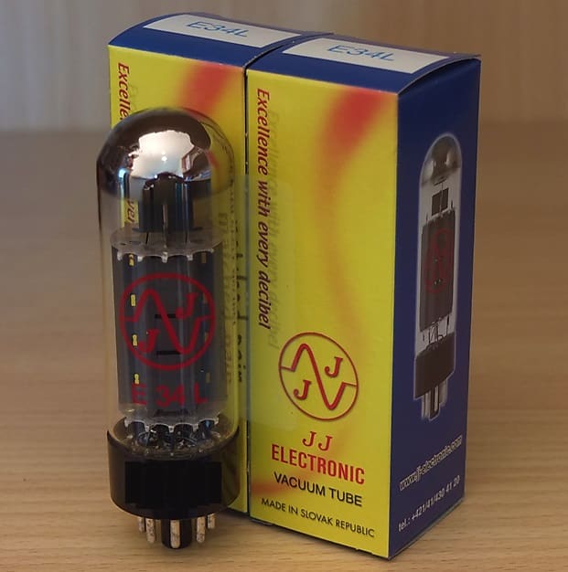 JJ Electronic E34L (EL34), amp tubes matched in PAIR | Reverb Canada