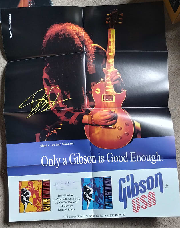 Gibson Poster : Les Paul Slash collection you will receive | Reverb UK