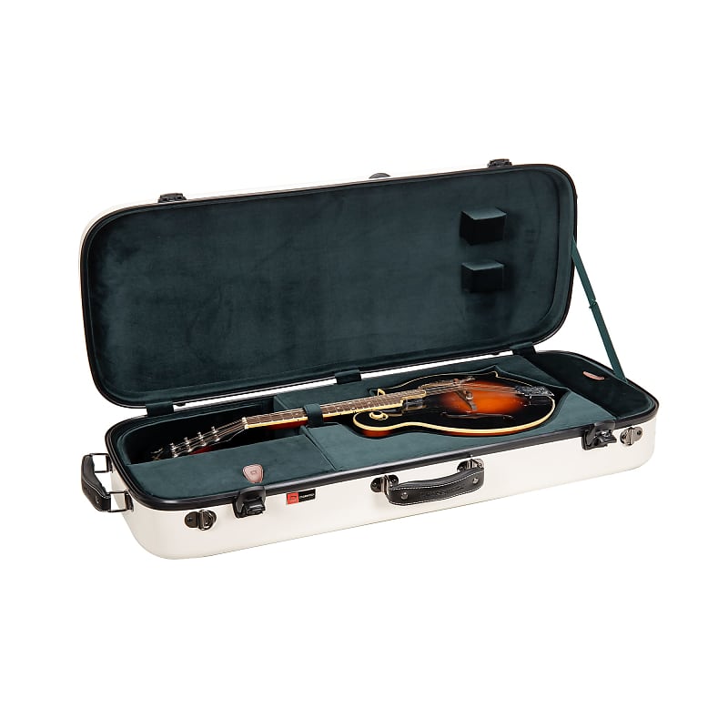 Crossrock Fiberglass Oblong Case fits F-Style Mandolin, with | Reverb