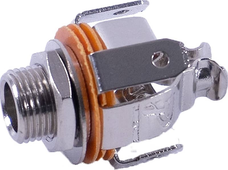 Pure Tone Stereo Multi-Contact 1/4 in. Output Jack Nickel | Reverb