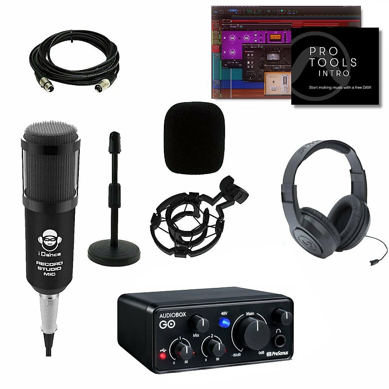 Home Recording Bundle Studio w/ Pro Tools Intro AudioBox GO | Reverb