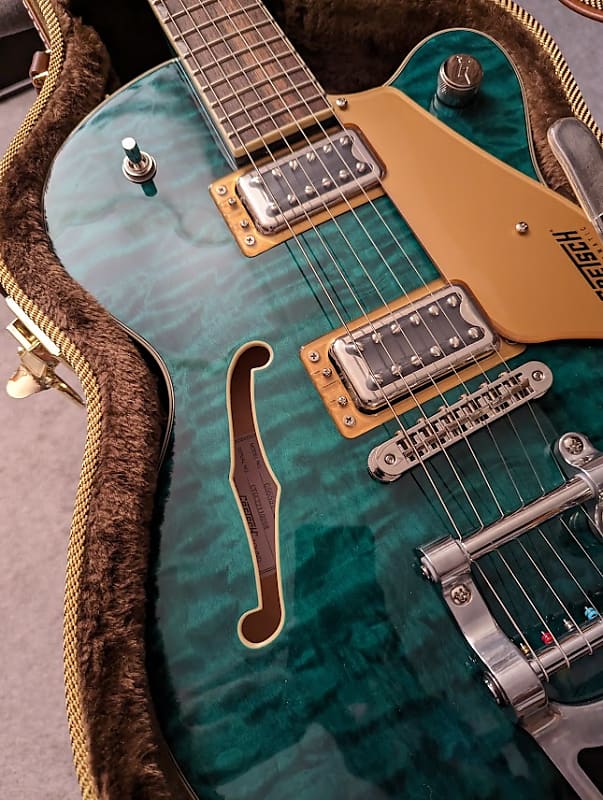 Gretsch G5655T-QM Elec. Package, w/case choice, setup, shirt, | Reverb